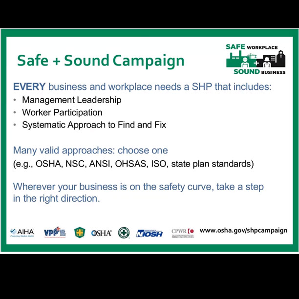 Webinar: Tools for a Successful Workplace Safety & Health Program